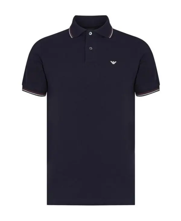Emporio Armani Navy Blue Logo Polo Shirt