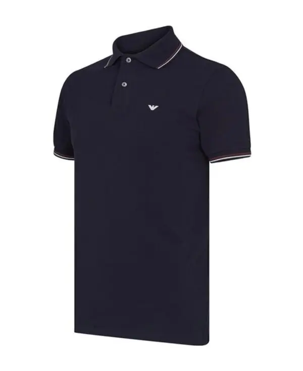 Emporio Armani Navy Blue Logo Polo Shirt