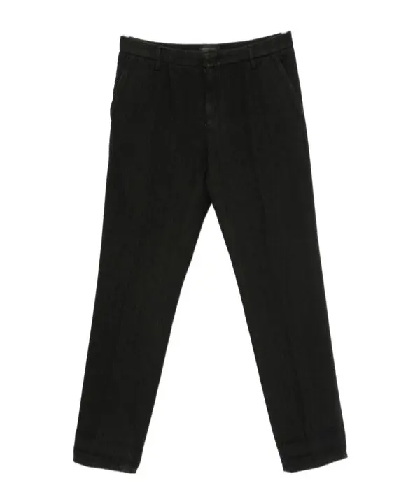 DONDUP Turn-up Trim Straight-leg Jeans - Black