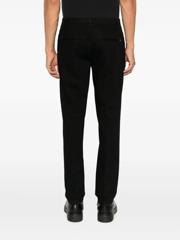 DONDUP Turn-up Trim Straight-leg Jeans - Black