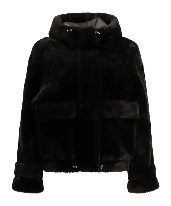 BLANCHA Hooded Fur Jacket