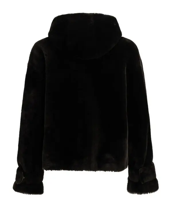 BLANCHA Hooded Fur Jacket