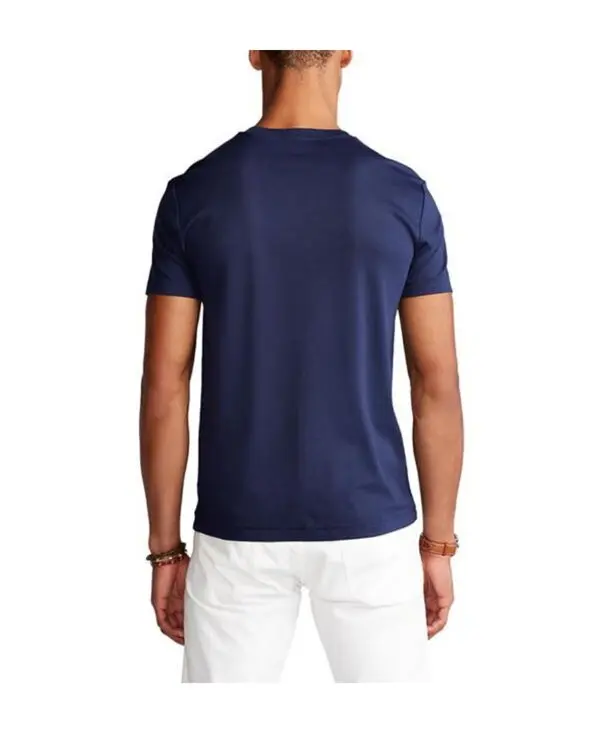 Polo Ralph Lauren Navy Round-neck Logo T-shirt - Blue