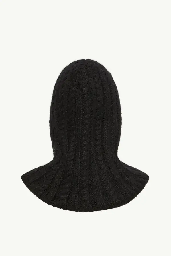 Moncler Cable Knit Alpaca Blend Balaclava