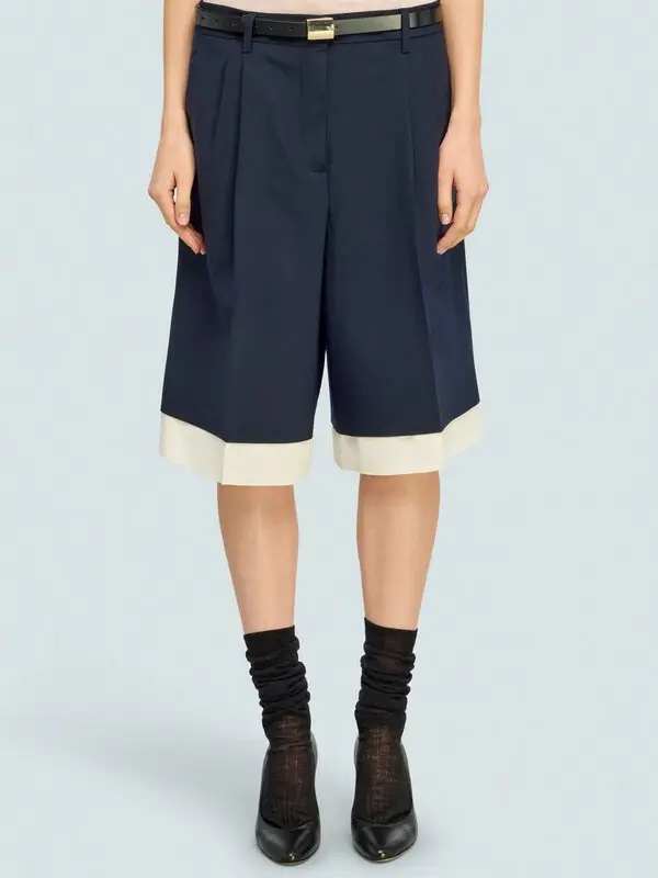 SEMICOUTURE Tailored Straight-leg Shorts