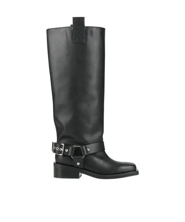 GANNI Riding Boots With Buckle Detail