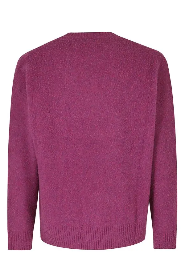 ROBERTO COLLINA Crew Neck Long Sleeve Sweater - Pink