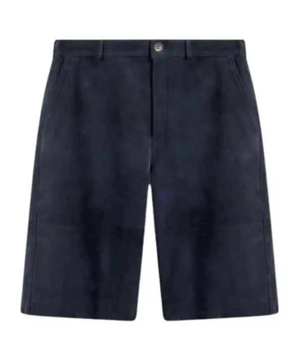 SEMICOUTURE Straight-leg Leather Shorts