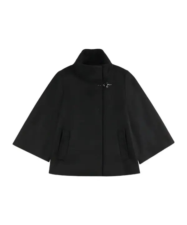 FAY Cape In Wool And Cashmere Fabric
