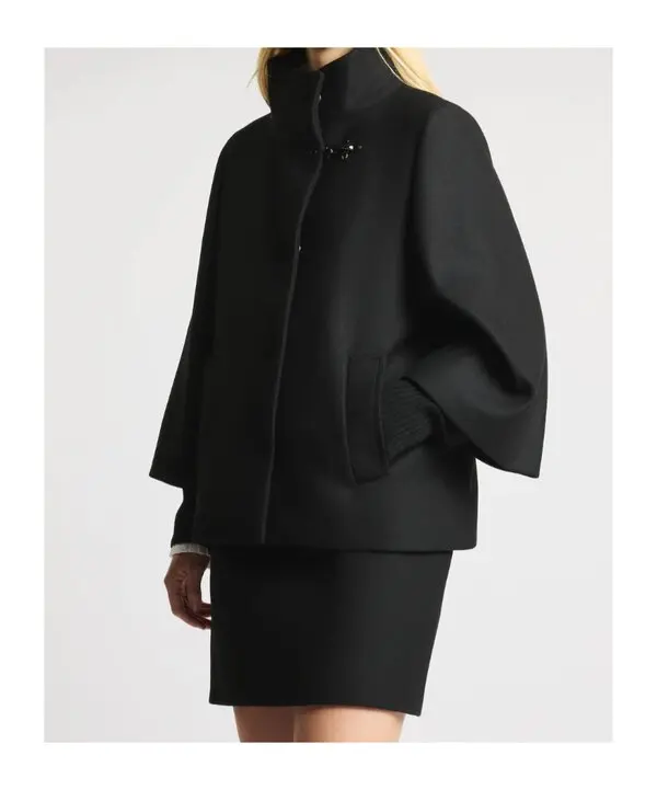FAY Cape In Wool And Cashmere Fabric
