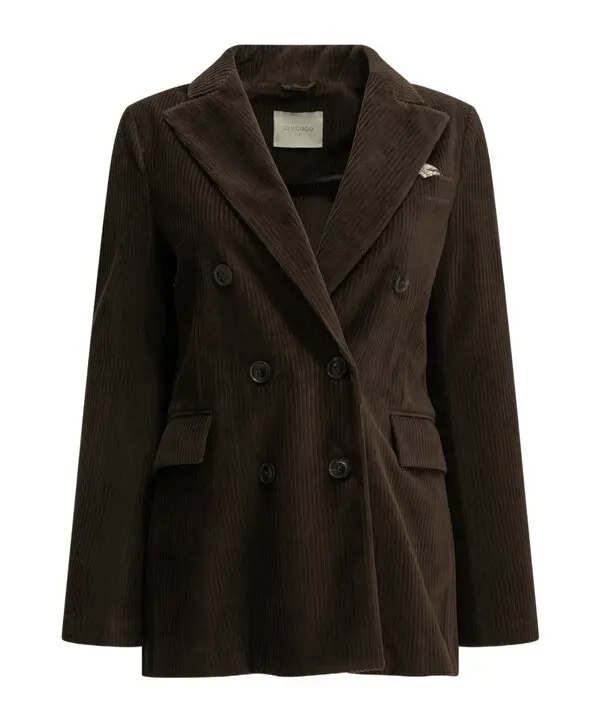 CIRCOLO 1901 Double-breasted Corduroy Blazer