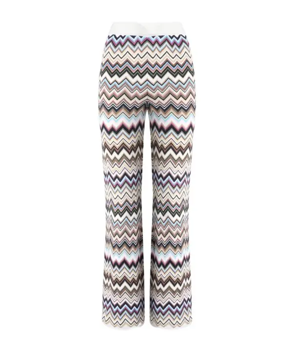 Missoni Zigzag-knit Trousers - Multicoloured