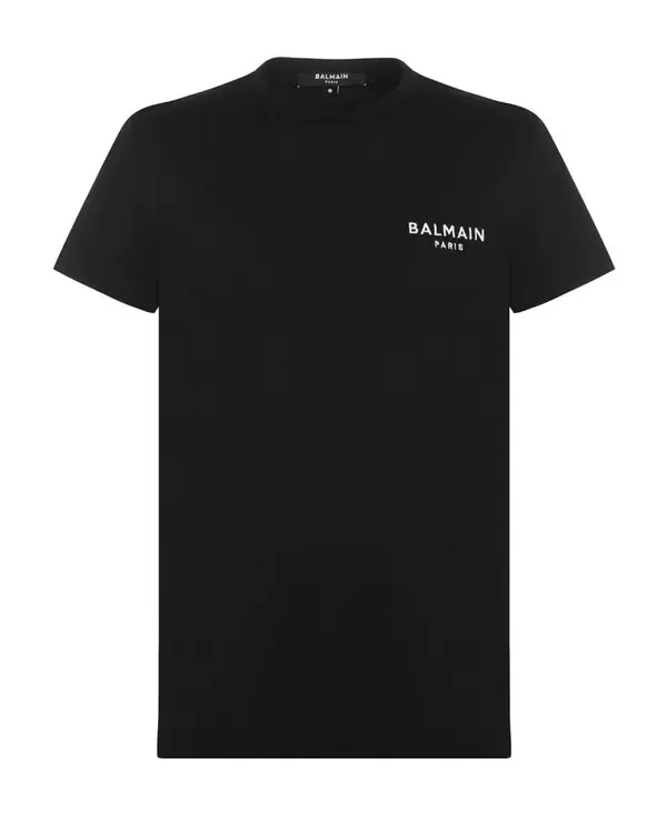 Balmain Logo Embroidered T-shirt