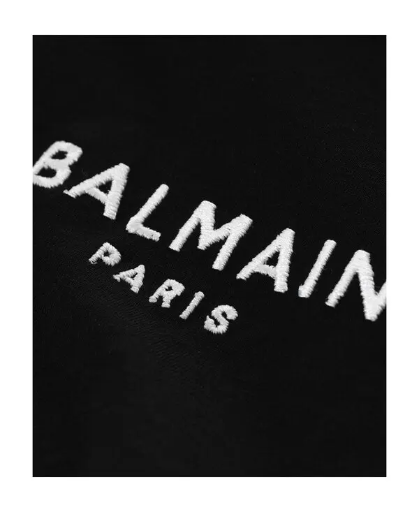 Balmain Logo Embroidered T-shirt