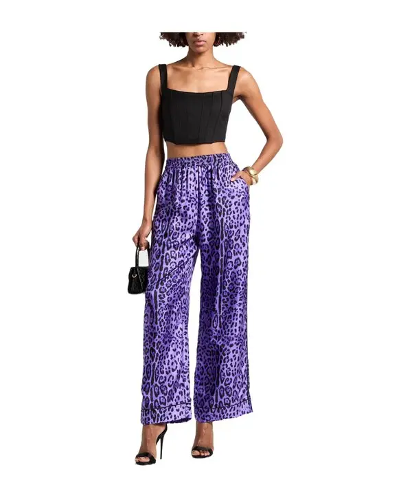 Dolce & Gabbana Leopard Print Casual Trousers