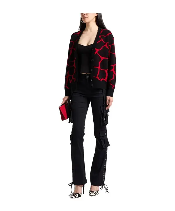 Dolce & Gabbana Two-tone Printed Cardigan