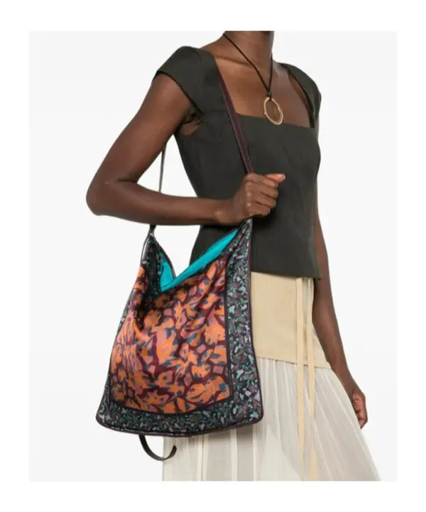 Dries Van Noten Printed Shoulder Bag