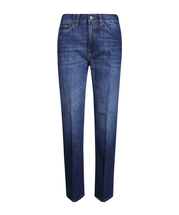 DONDUP Logo Plaque Straight-leg Jeans