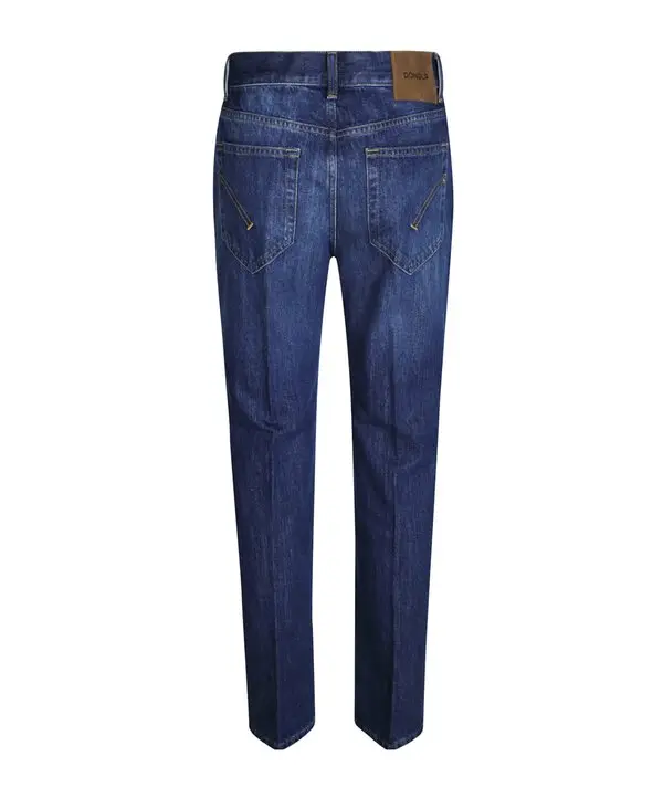 DONDUP Logo Plaque Straight-leg Jeans