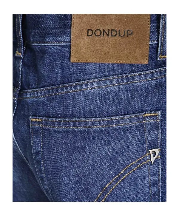 DONDUP Logo Plaque Straight-leg Jeans