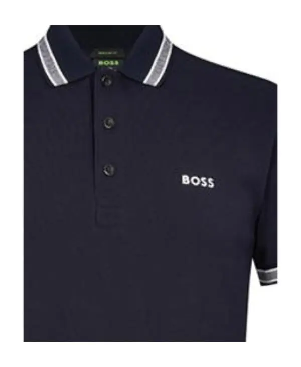 Hugo Boss Navy Blue Short-sleeved Polo Shirt