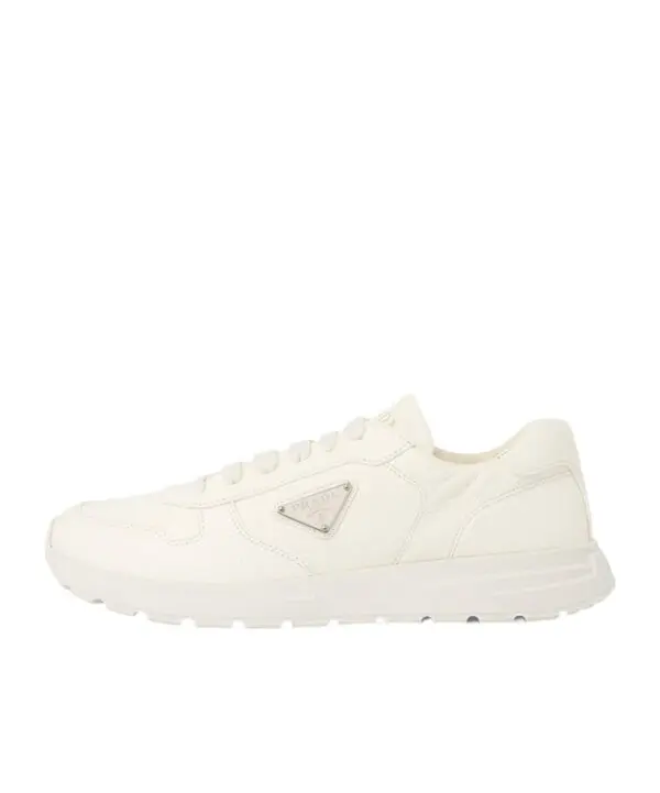 Prada Lace-up Round Toe Sneakers