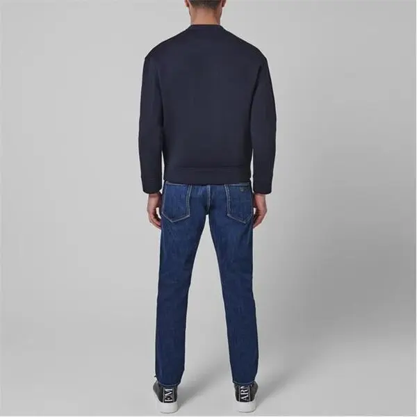 Emporio Armani Logo Detailed Straight Leg Jeans