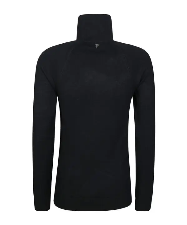DONDUP Slim Fit Button Detailed Mock Neck Jumper - No