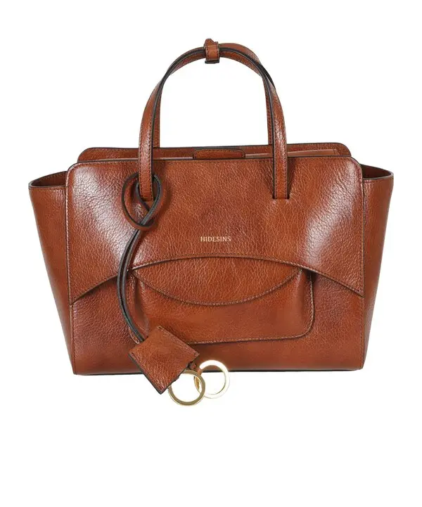 HIDESINS Dual Handle Shoulder Bag - Cognac