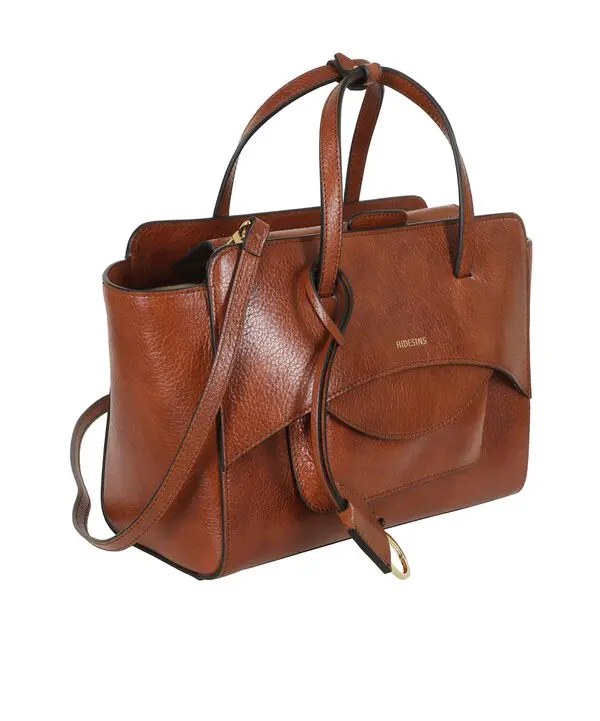 HIDESINS Dual Handle Shoulder Bag - Cognac