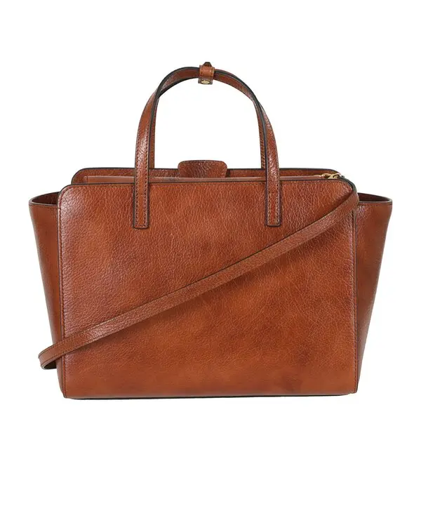 HIDESINS Dual Handle Shoulder Bag - Cognac