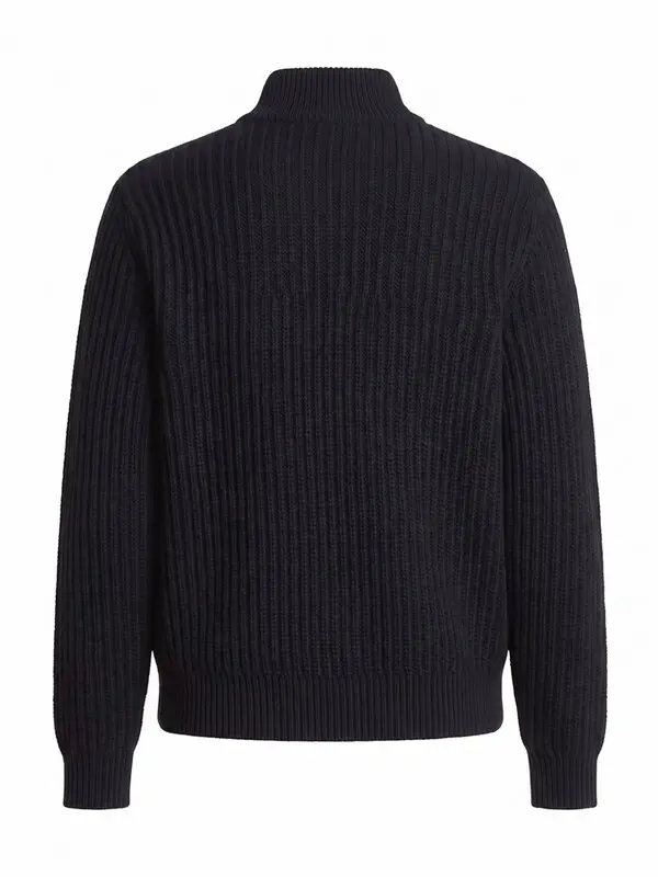 Peserico High Neck Button-front Long Sleeve Knit Top
