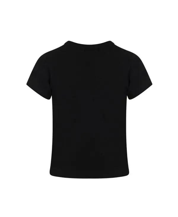Play Comme Des Garcon Item O-neck Short-sleeved T-shirt With Heart Applique - Black