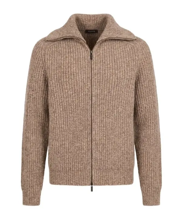 Peserico Zip-up Knit Sweater