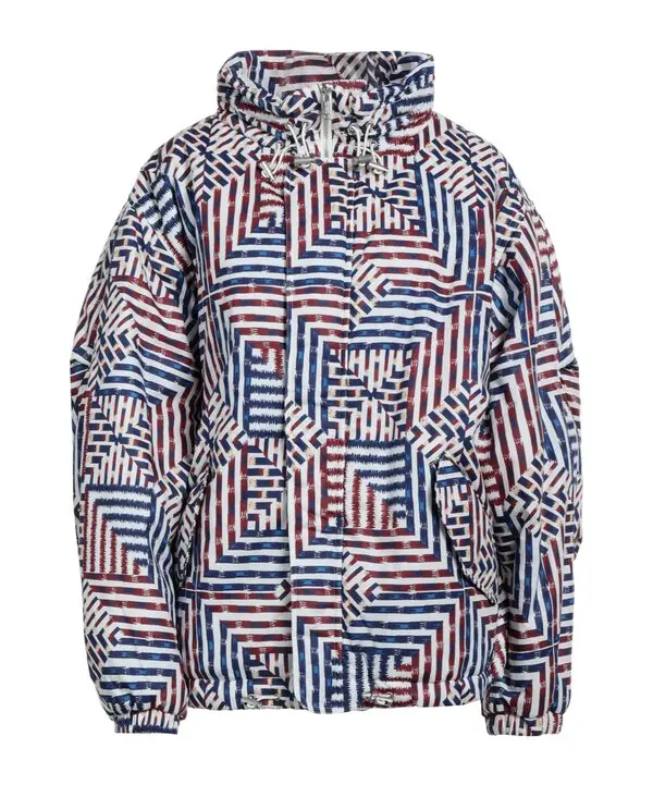 Isabel Marant Étoile Two-tone Printed Down Jacket - Blue