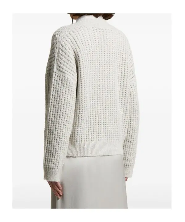 Peserico V-neck Jumper - Mercury Ash
