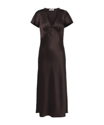 Dorothee Schumacher Shiny Satin Midi Dress