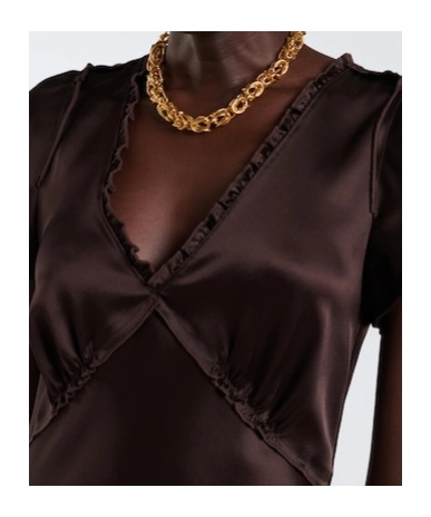 Dorothee Schumacher Shiny Satin Midi Dress