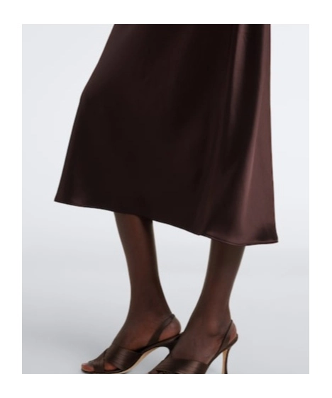 Dorothee Schumacher Shiny Satin Midi Dress