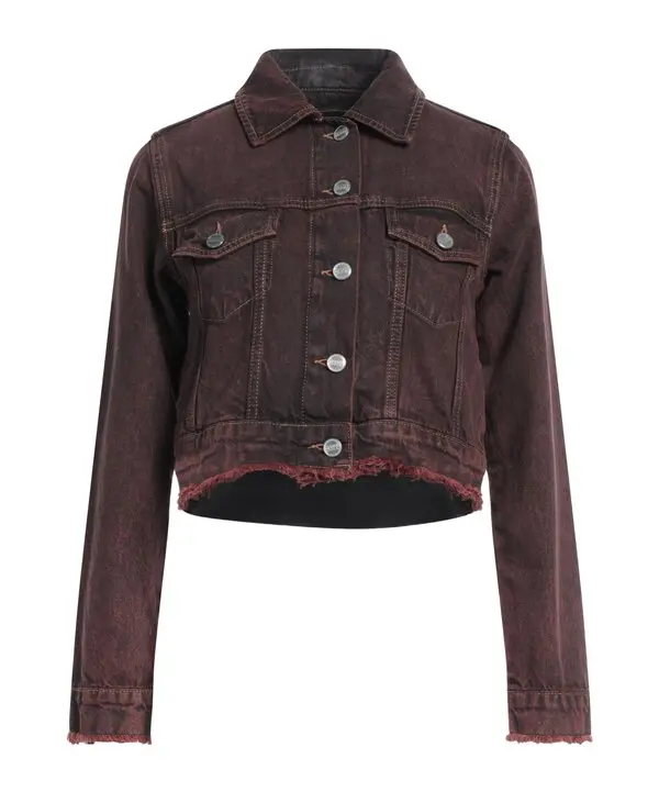 GANNI Denim Trucker Jacket With Fringes