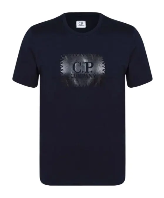 C.P. COMPANY Block Logo Regular Fit T-shirt
