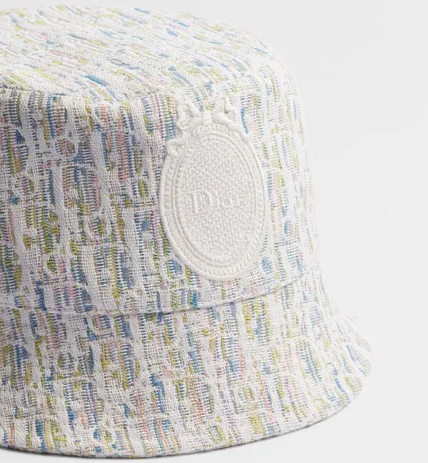 Dior Oblique Pastel Teddy-d Small Brim Bucket Hat
