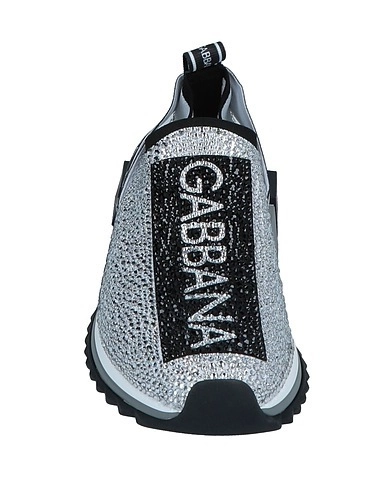 Dolce & Gabbana Embellished Two-tone Low-top Sneakers