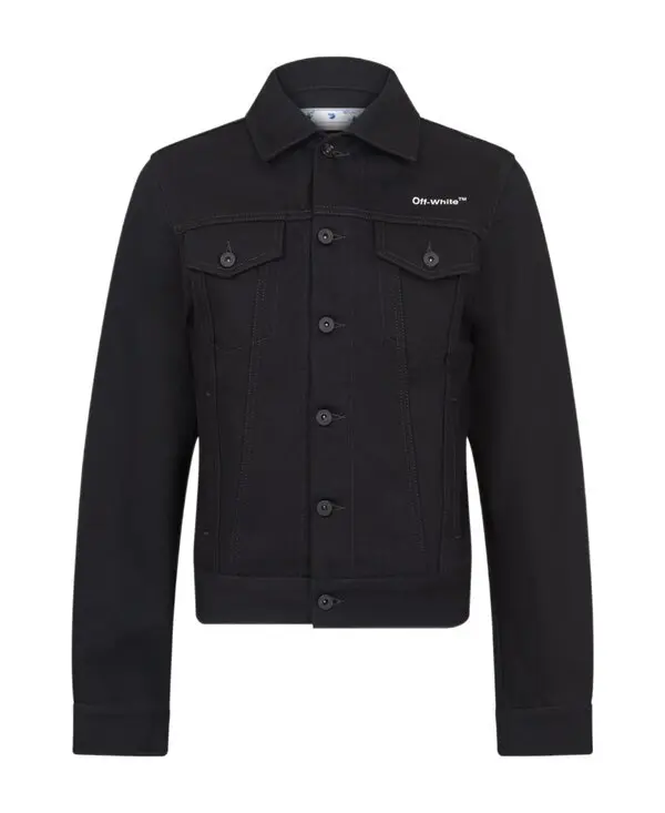 Off-White Logo Denim Coat