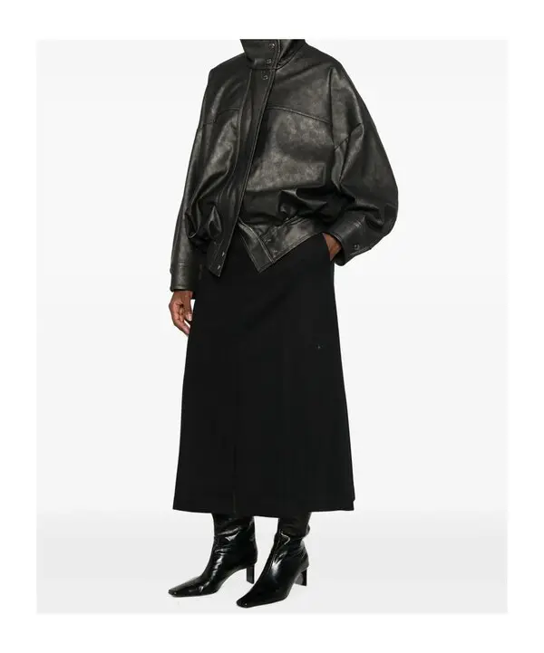 SYSTEM Panelled High-neck Biker Jacket