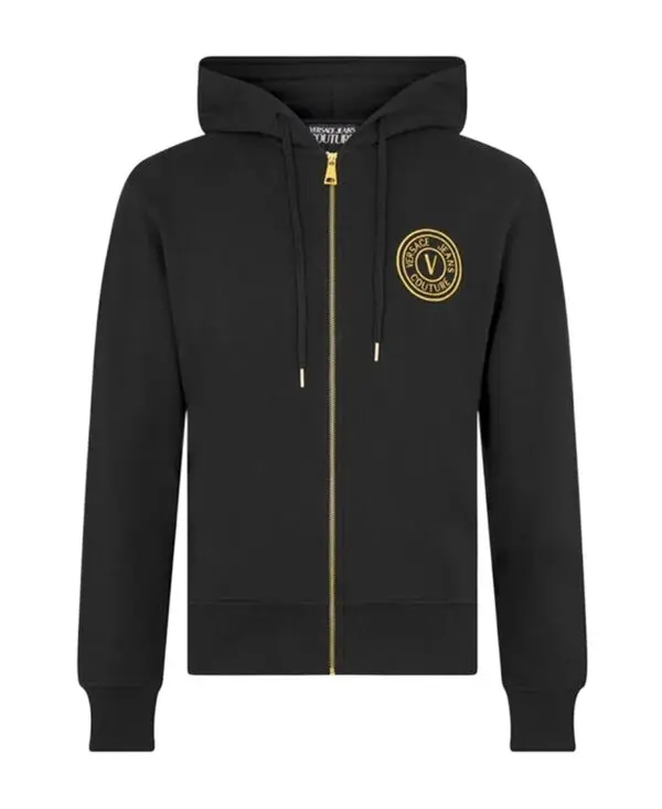 Versace Zippered Hooded Sweatshirt