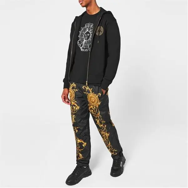 Versace Zippered Hooded Sweatshirt