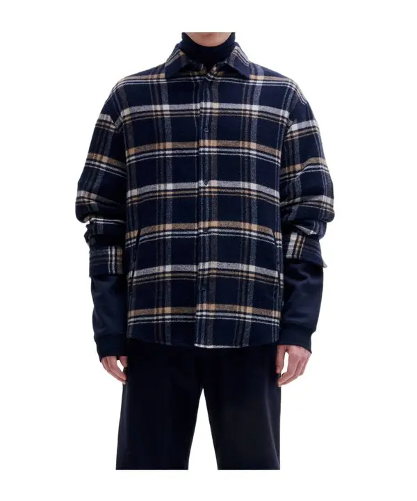 DARKPARK Keanu Cashmere Wool Check Shirt