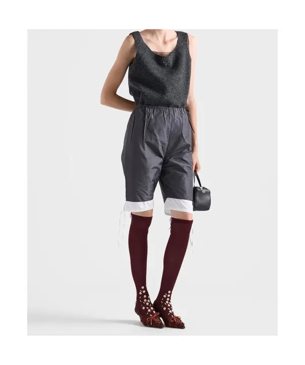 Prada Shetland Wool Top - Bituminous Ash Free
