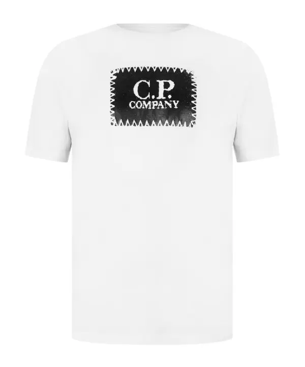 C.P. COMPANY Block Logo Regular Fit T-shirt